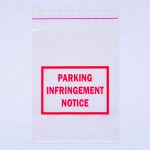 Parking Infringement Notice Clear Poly Bags | Pinpak